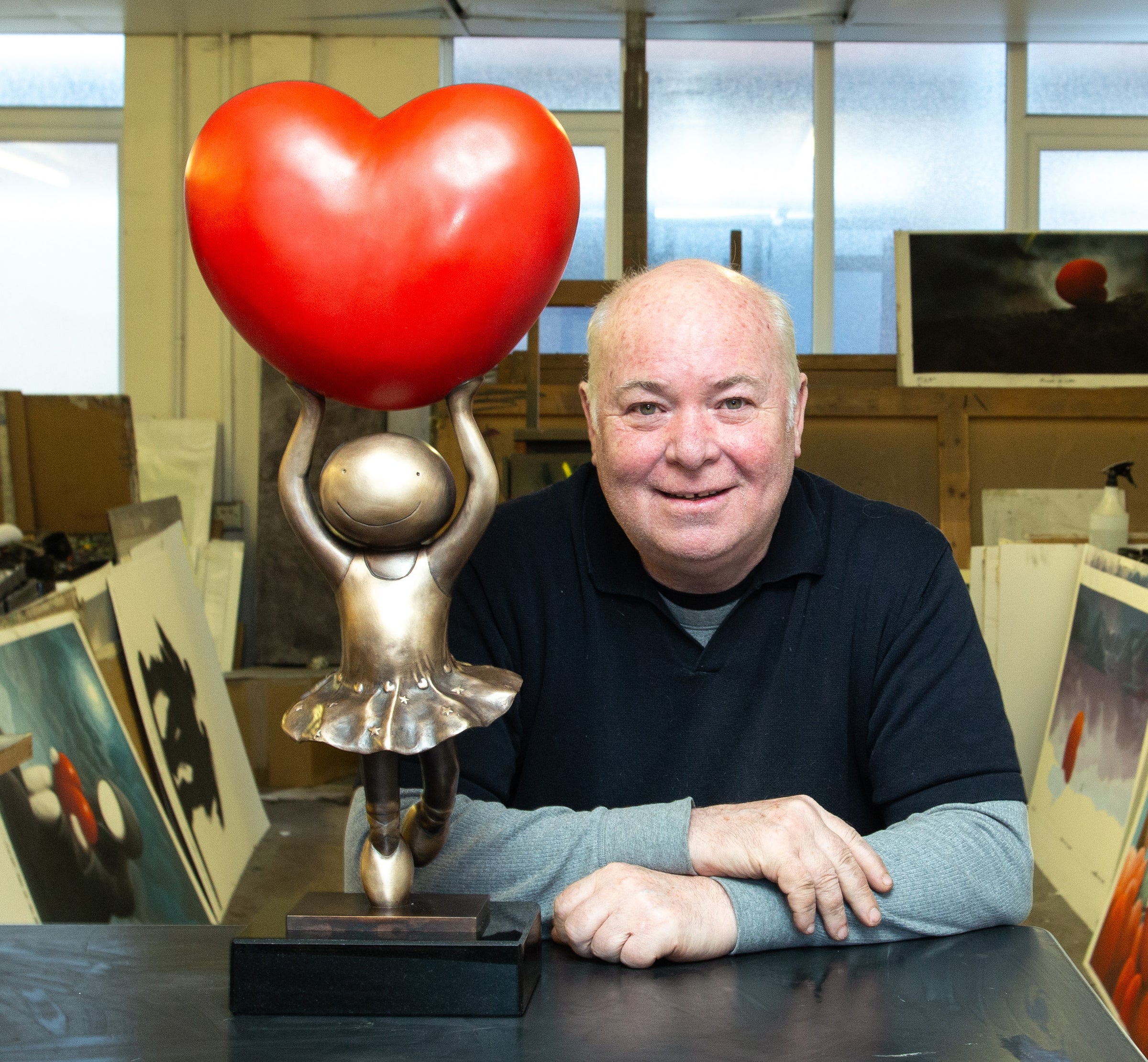 Bronze & Stainless Steel Sculpture by Mackenzie Thorpe | Arthaus Gallery